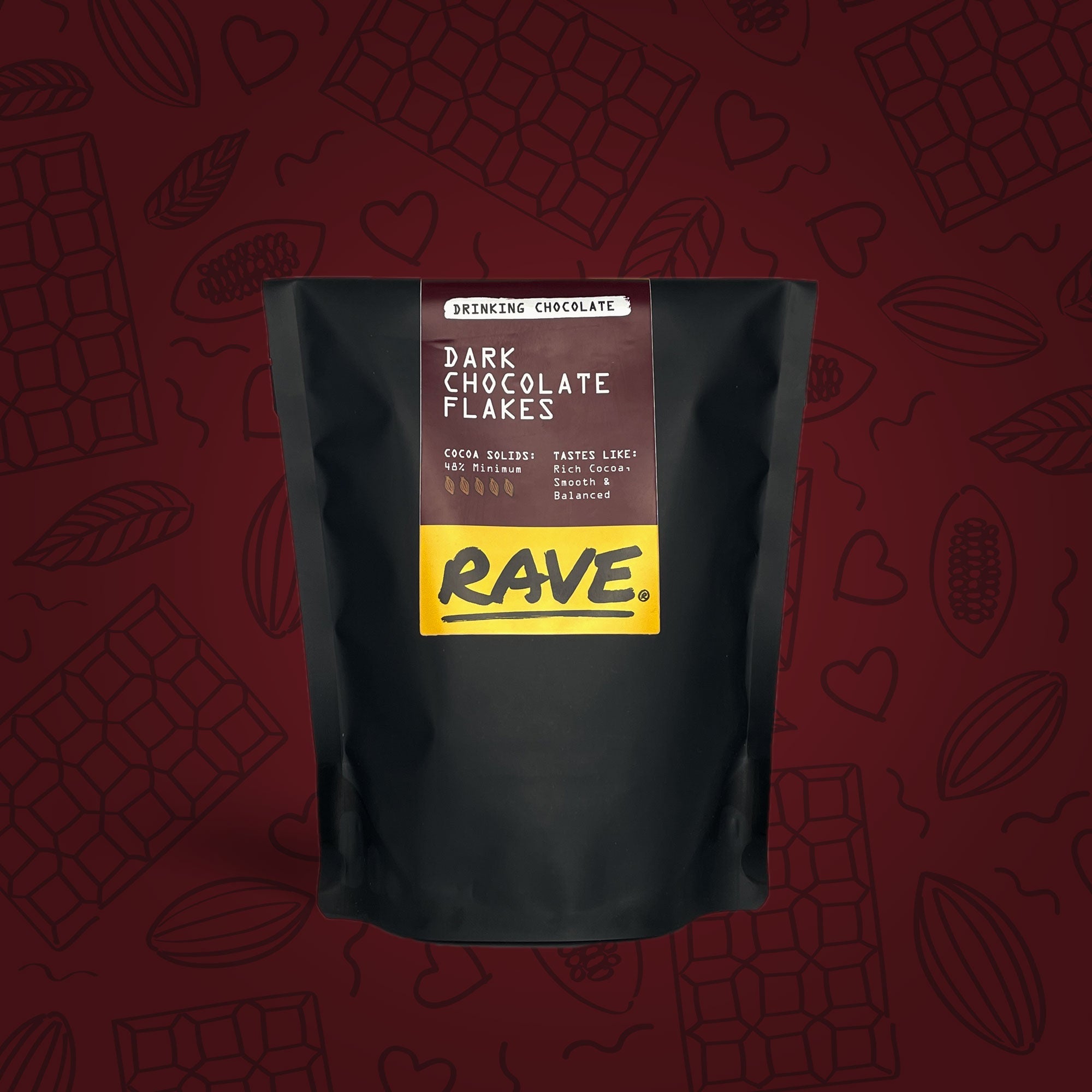 Dark Chocolate Drinking Flakes | Free UK Delivery £25+ – Rave Wholesale